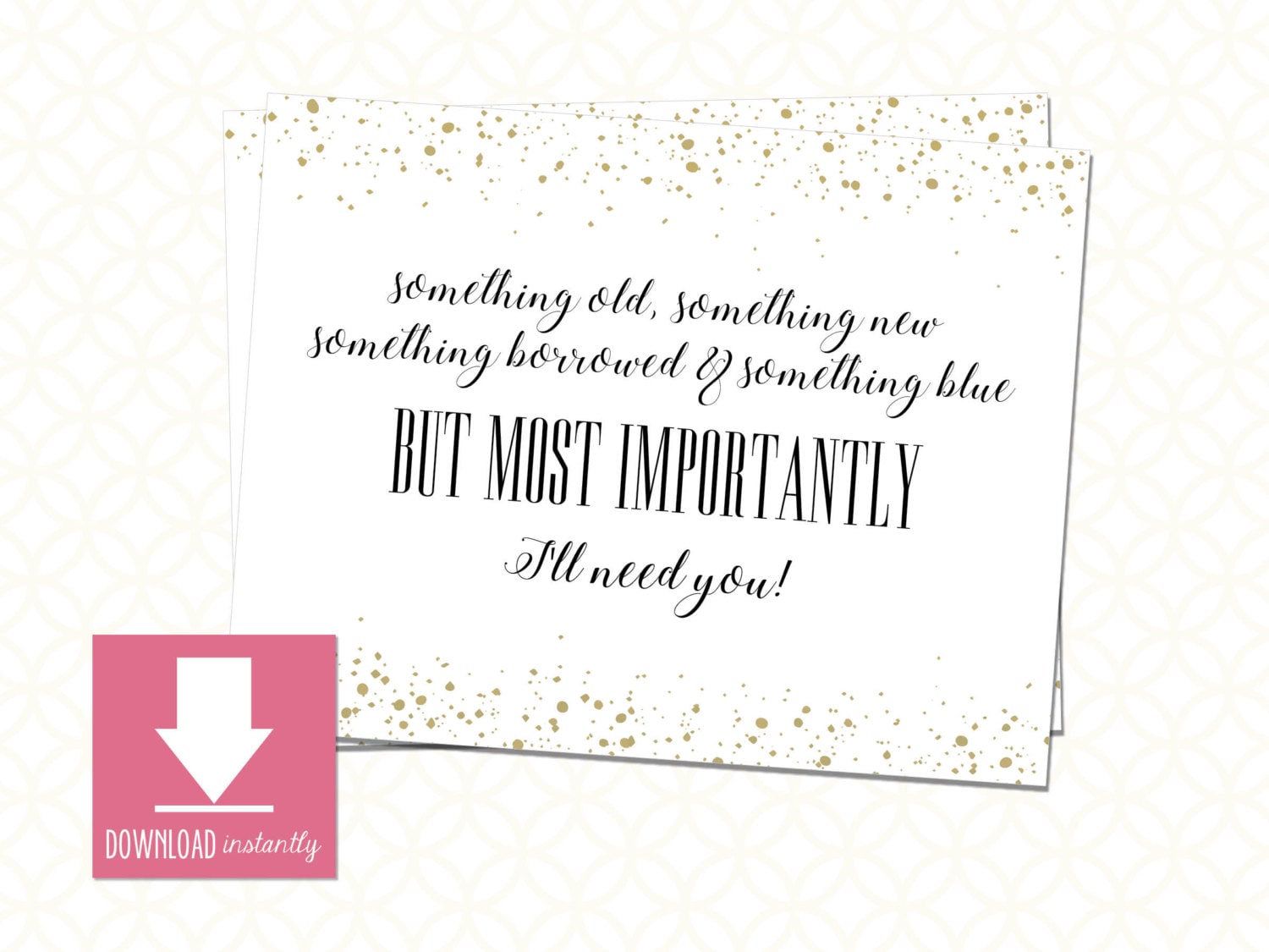 Printable Something Old Something New Something Borrowed and Something ...