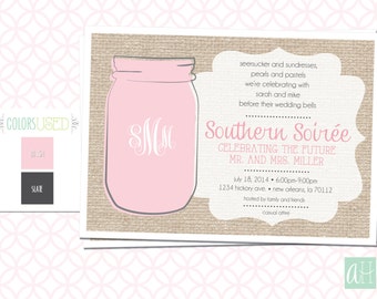 Printable SOUTHERN SOIREE Party Invitations Couples Shower | Etsy