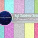 Rainbow Bokeh Digital Paper Pastel Rainbow Patterns Pastel - Etsy