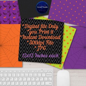 HALLOWEEN Digital Papers 14 Jpg Papers Instant Download - Etsy