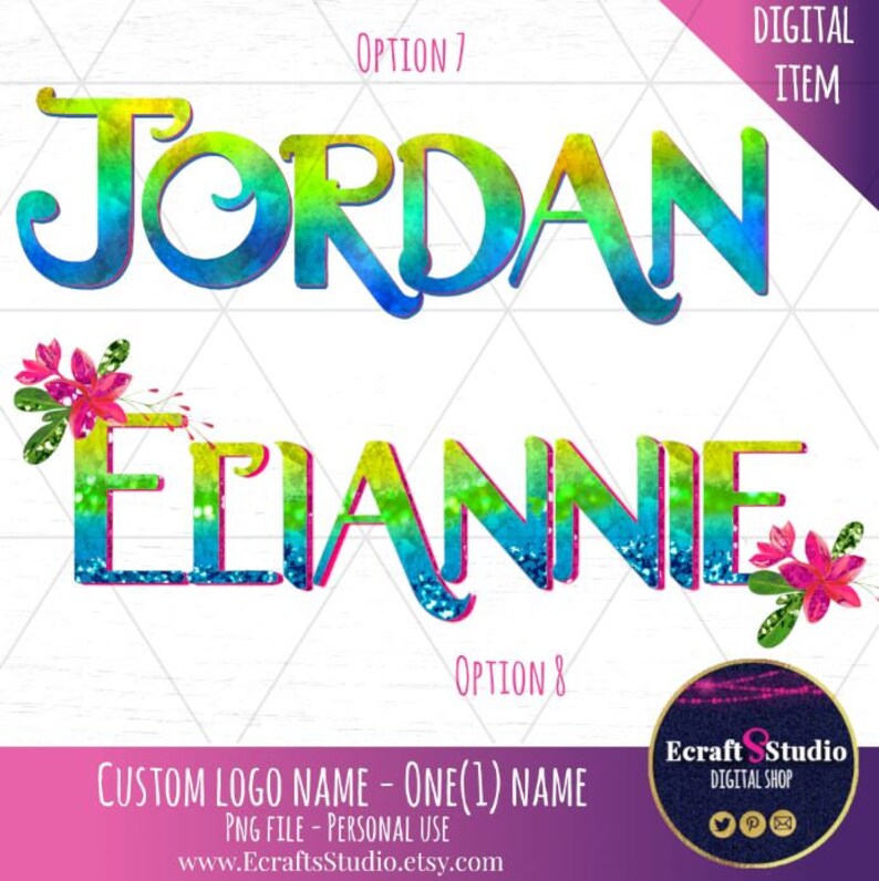 Personalized Logo Name Charm, Custom Miracle Family Name, Mirabel ...