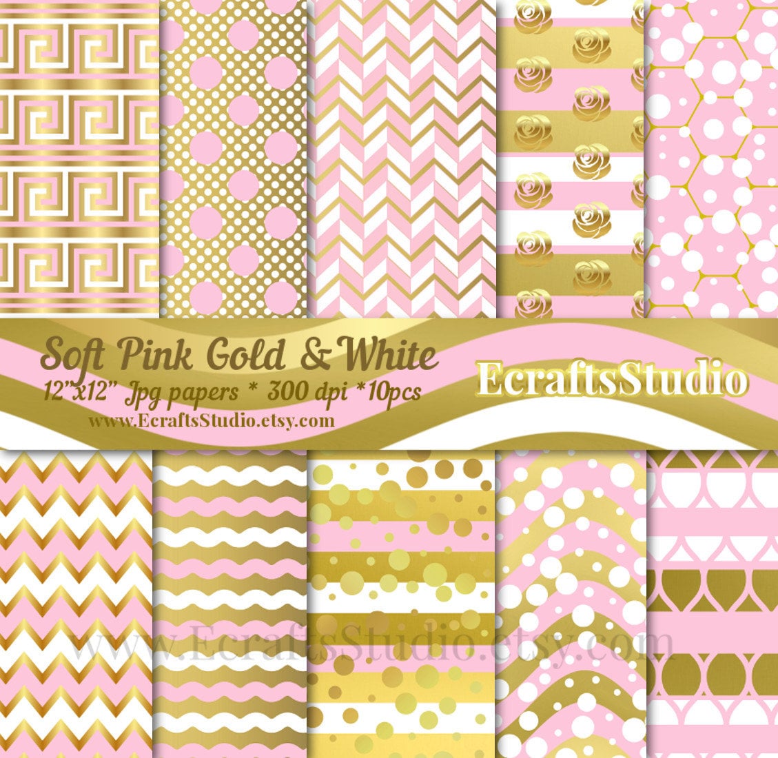 Pink And Gold Princess Background
