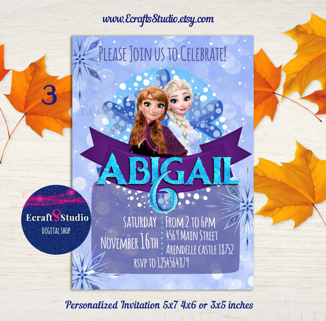 Frozen 2 Invitation Frozen 2 Digital Invitation Frozen 2 - Etsy