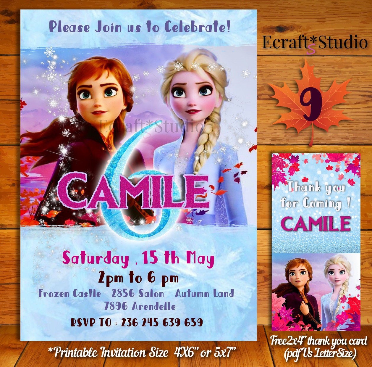 Frozen 2 Invitation Frozen 2 Digital Invitation Frozen Birthday ...