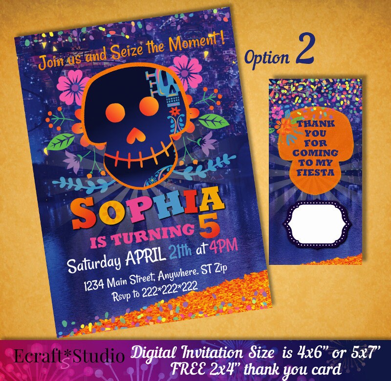 Coco Invitation Coco Disney Invitation Coco Birthday Invitation Coco ...