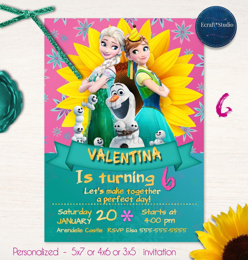 Invitations Free Thank you Card Printable Invite Frozen Fever ...