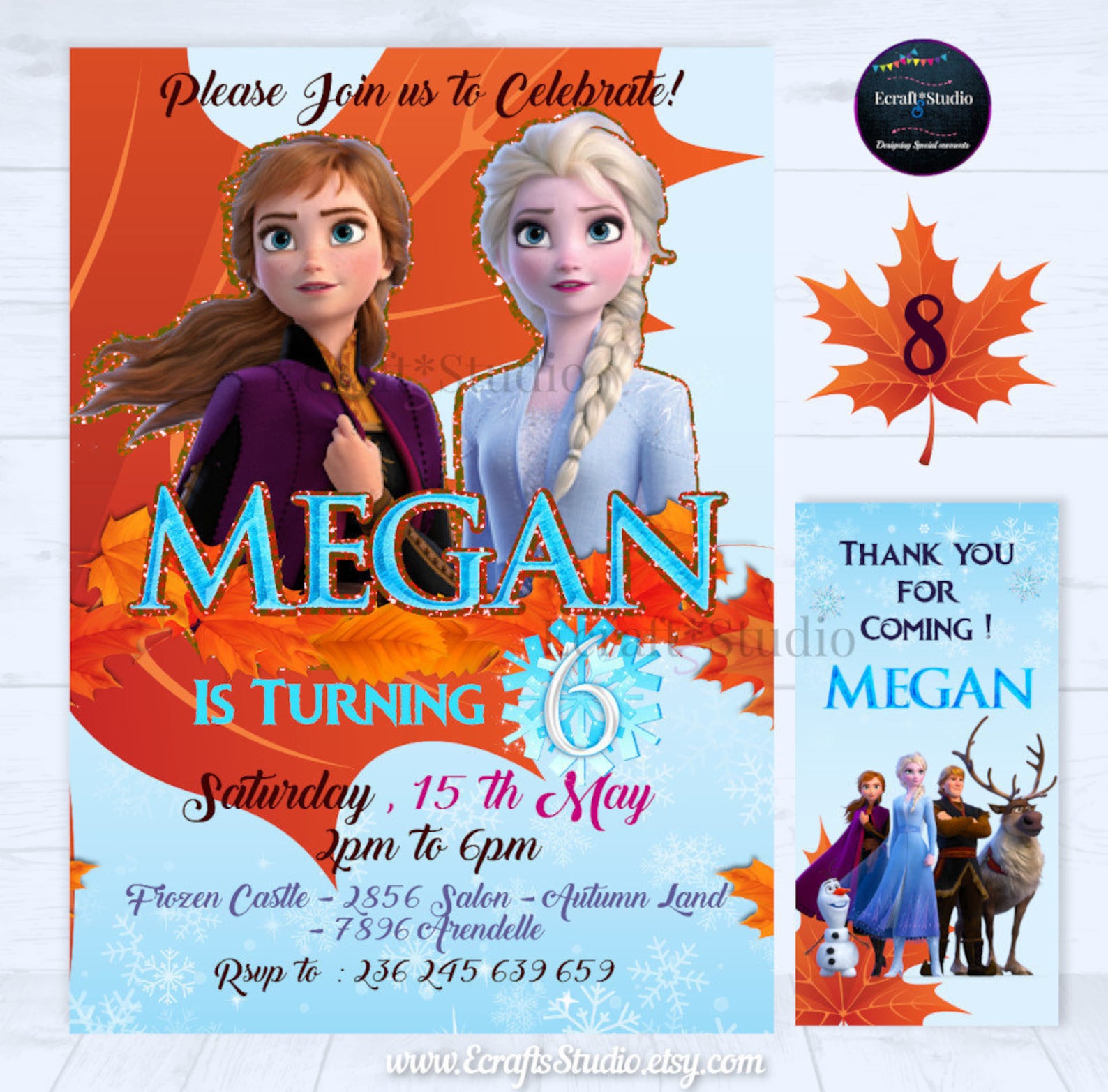 Frozen 2 Invitation Frozen 2 Digital Invitation Frozen Birthday ...