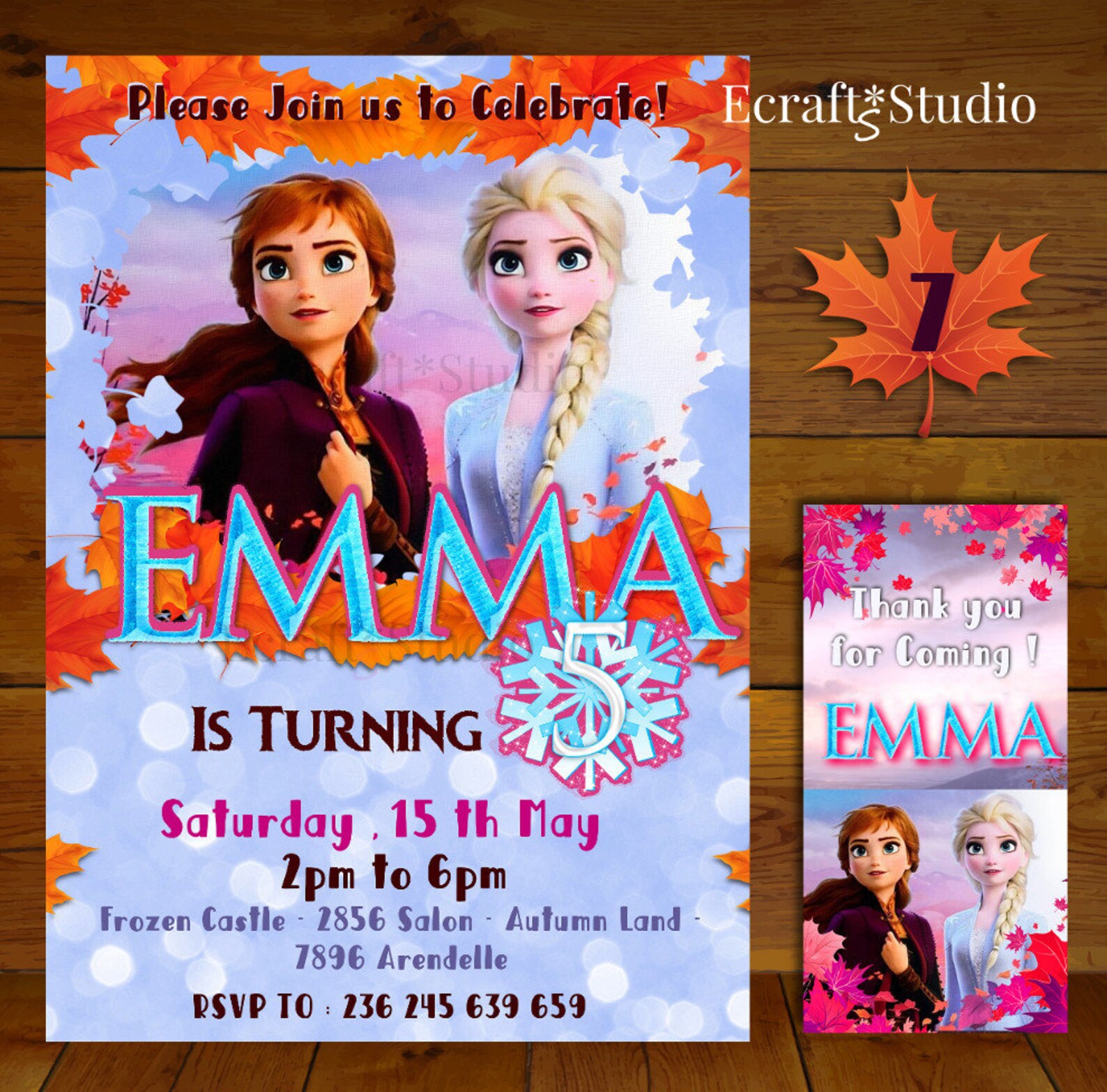 Frozen 2 Invitation Frozen 2 Digital Invitation Frozen Birthday ...