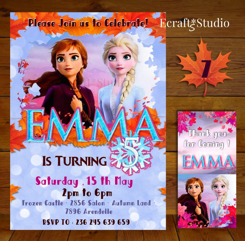 Frozen 2 Invitation Frozen 2 Digital Invitation Frozen Birthday ...