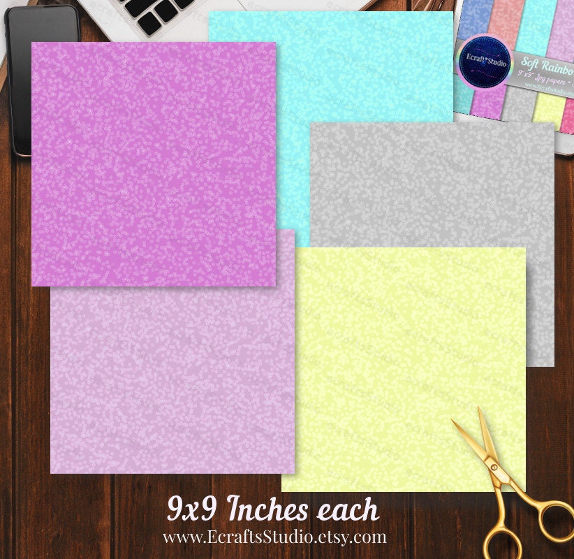 Rainbow Bokeh Digital Paper Pastel Rainbow Patterns Pastel - Etsy