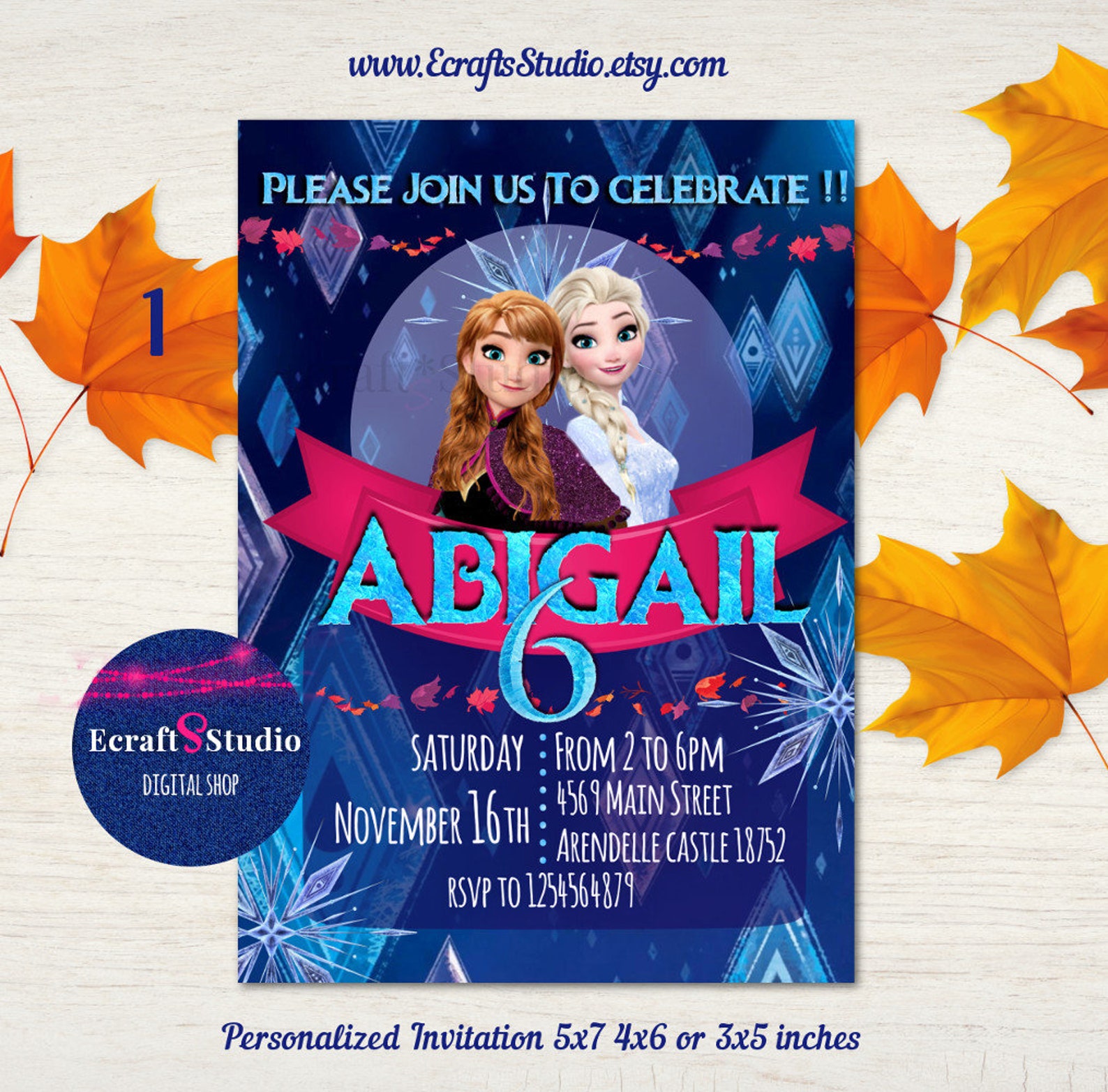 Frozen 2 Invitation Frozen 2 Digital Invitation Frozen 2 - Etsy