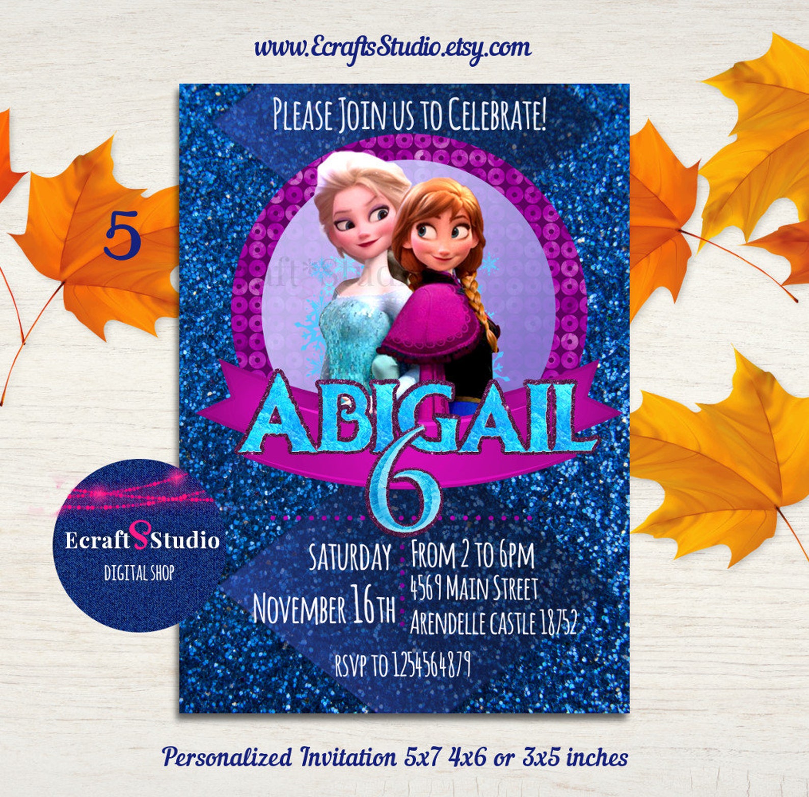 Frozen 2 Invitation Frozen 2 Digital Invitation Frozen 2 - Etsy
