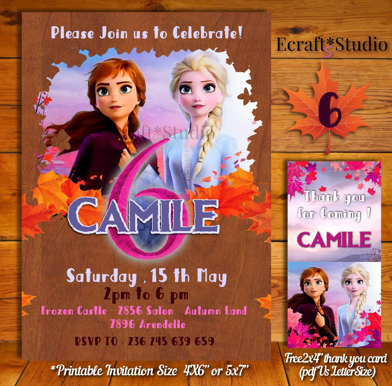 Frozen 2 Invitation Frozen 2 Digital Invitation Frozen 2 - Etsy