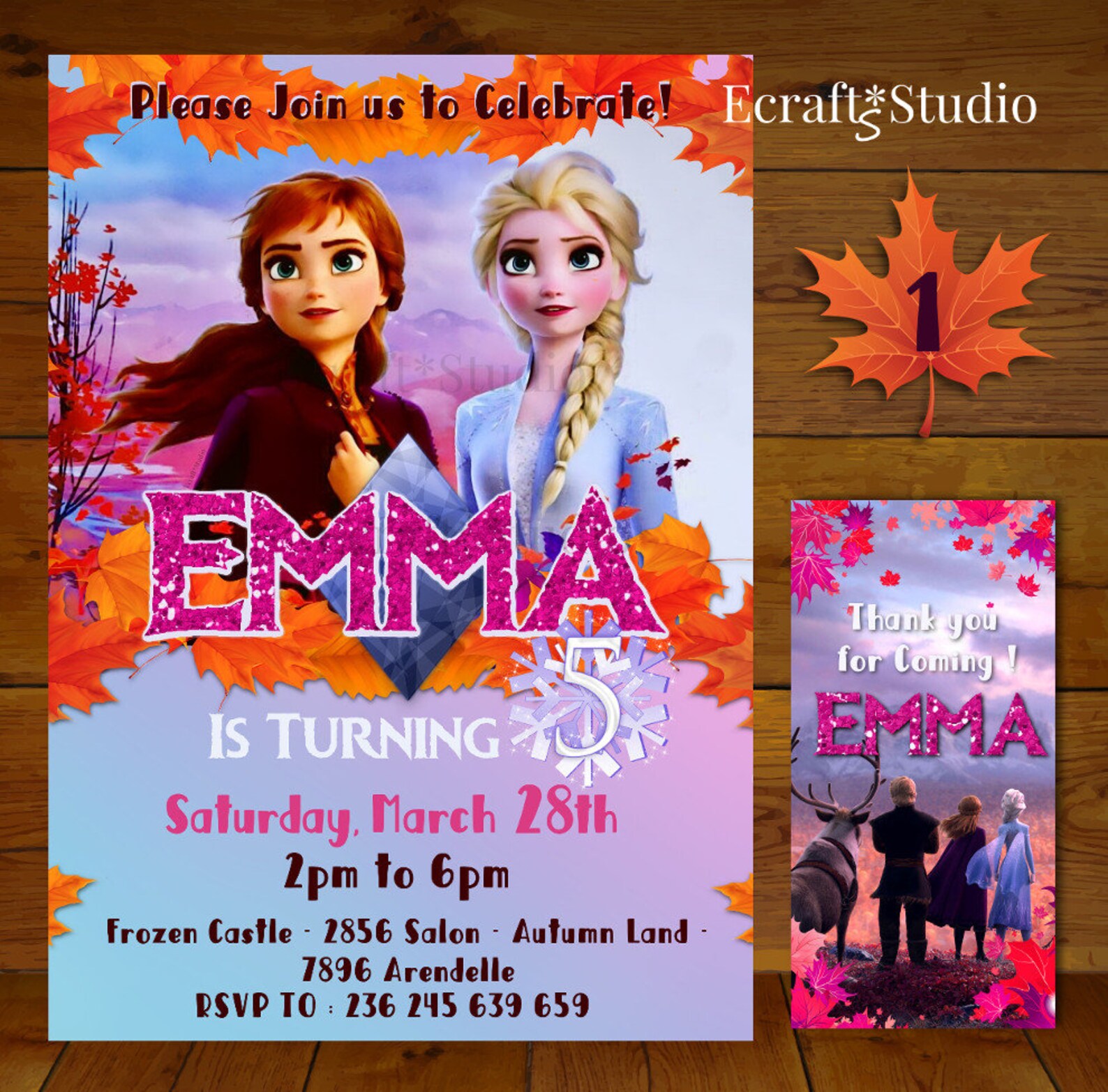 Frozen 2 Invitation Frozen 2 Digital Invitation Frozen Birthday ...