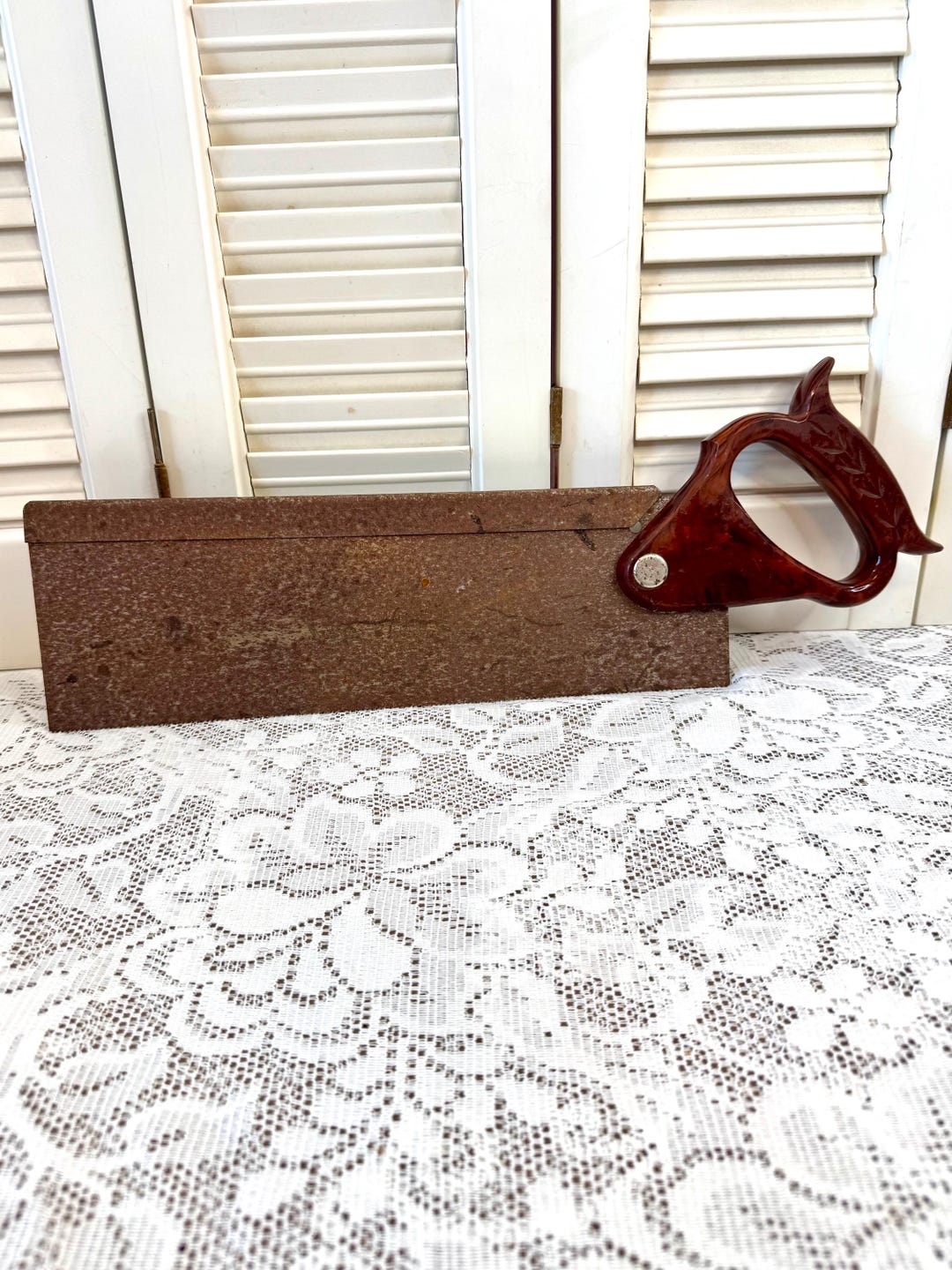 Vintage Rusty Hand Saw ~ 16” Long - Etsy