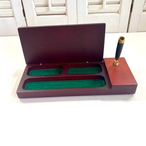 Vintage Desk Organizer ~ Pen Holder ~ Train Motif ~ Central Station ...