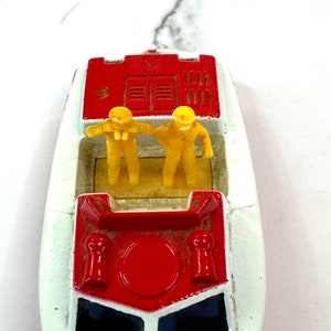 Vintage Matchbox Superfast Police Launch Red and White Boat With Yellow ...