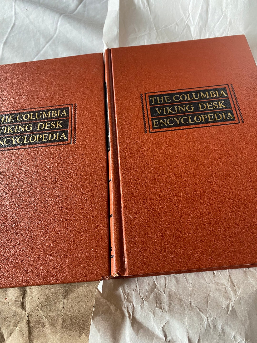 Vintage Books ~ the Columbia Viking Desk Encyclopedia ~ Two Volume Set ...