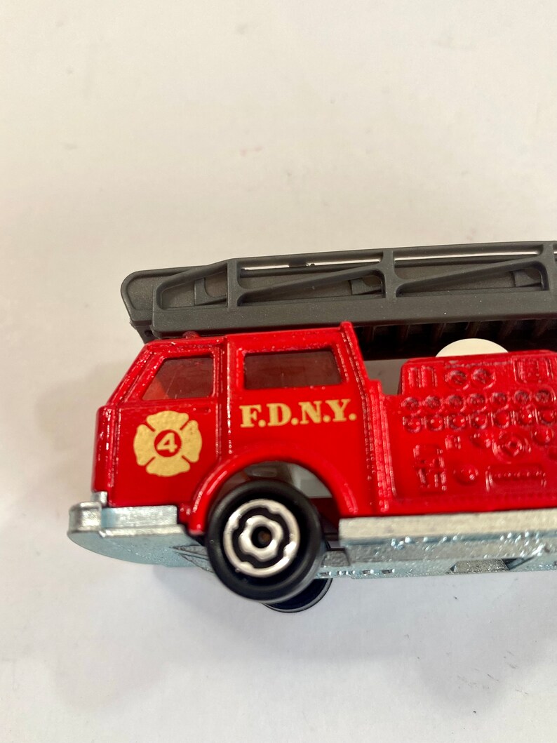 Vintage Collectible Die Cast Fire Dept Vehicle ~ Majorette Pompier Fire ...