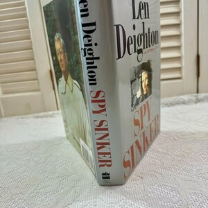 Vintage Book ~ Spy Sinker ~ by Len Deighton ~ 1990 ~ Hardcover/dust ...
