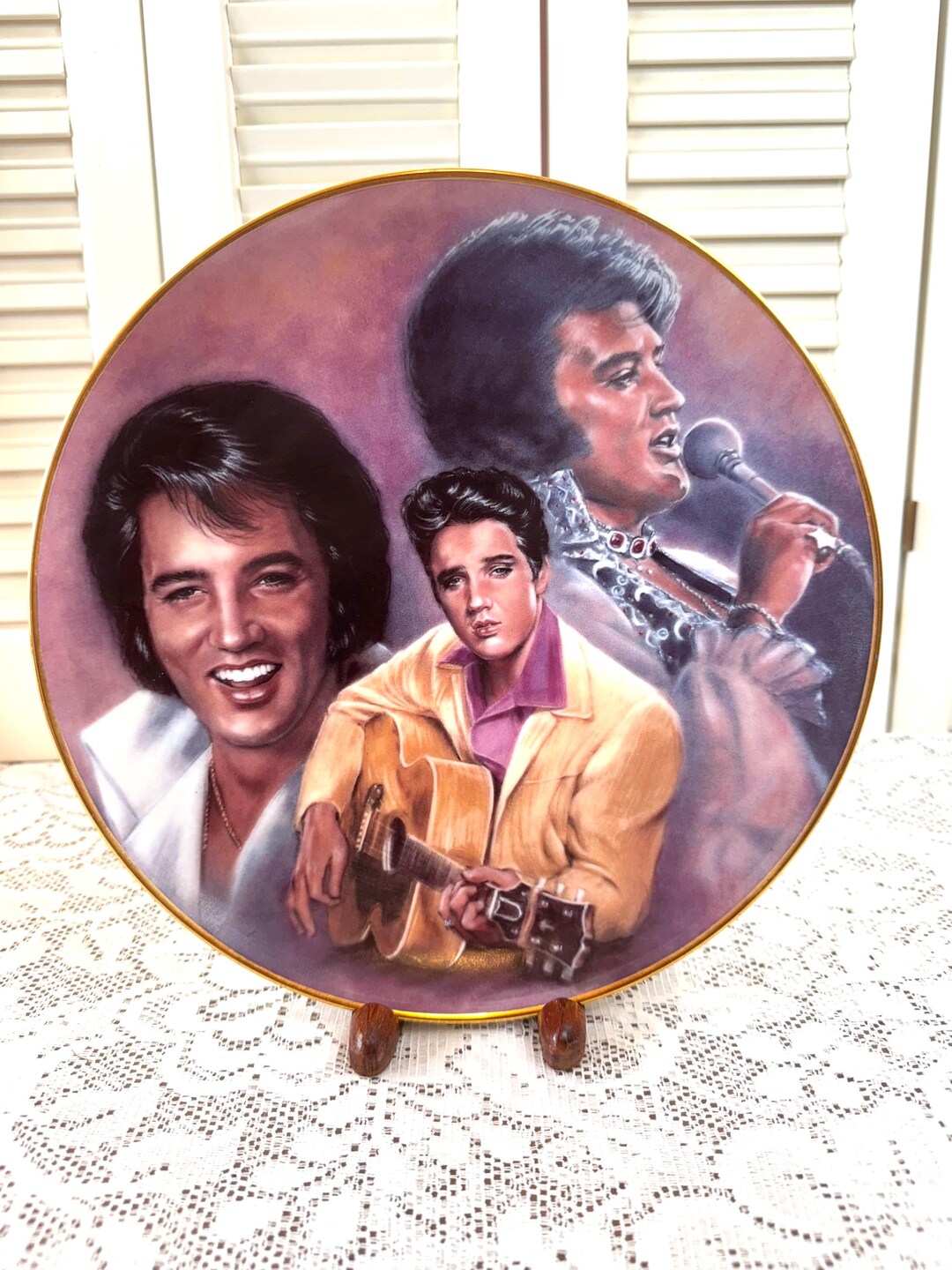 Vintage Elvis Presley Collectible Plate “elvis Presley” 1989 ~8th Plate ...