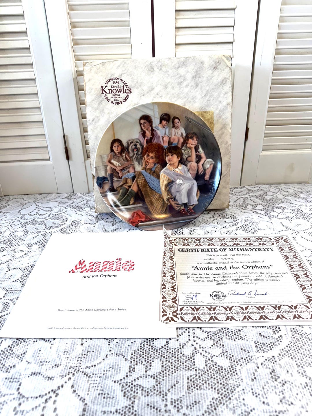 Vintage the Annie Collectors Plate Series Collectible Plate “annie and ...