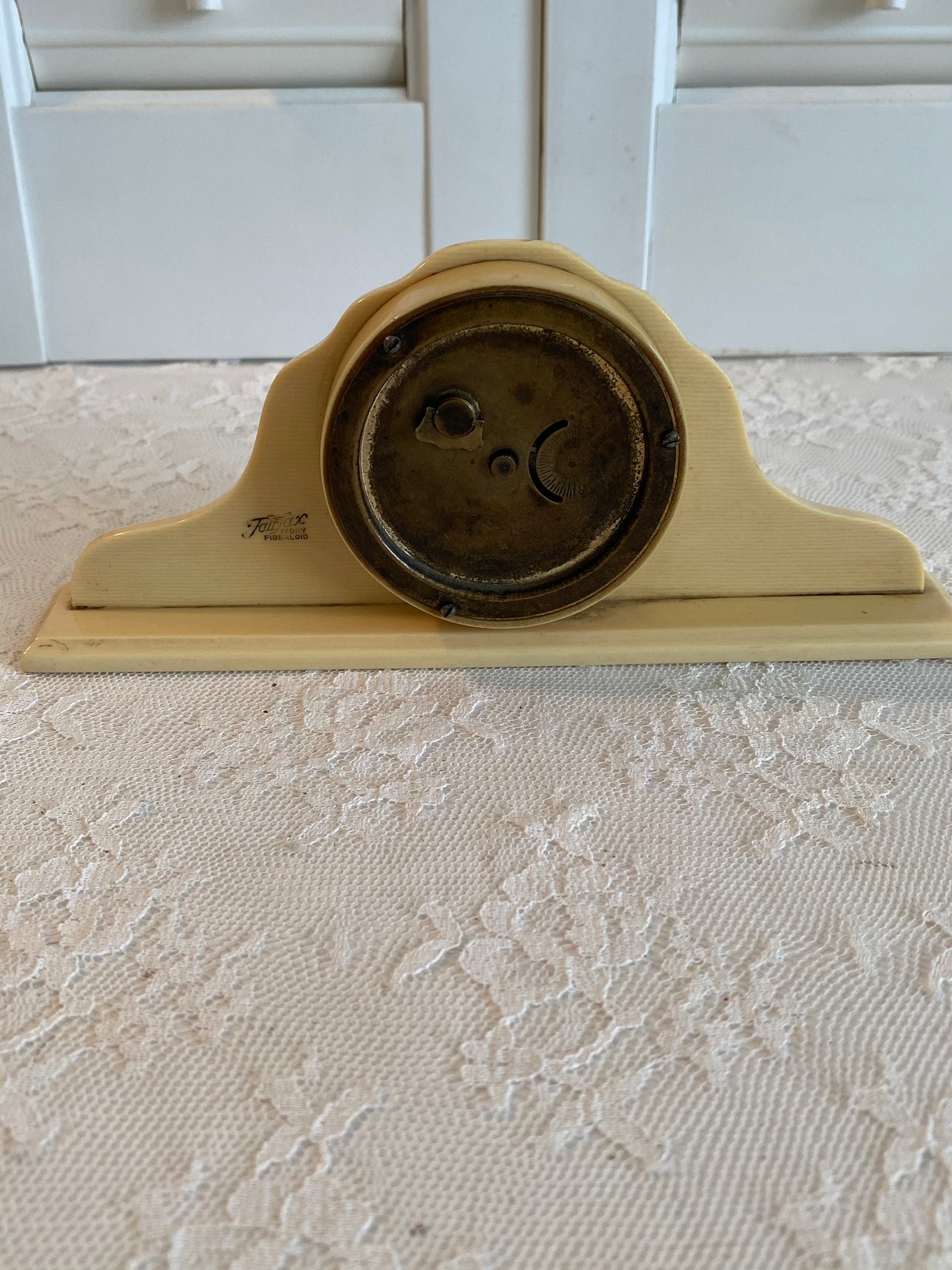 Vintage Celluloid Clock Shelf Clock Vanity Clock Art | Etsy