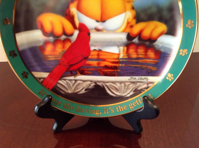 Vintage Danbury Mint Collector Plate Entitled Garfield - Etsy