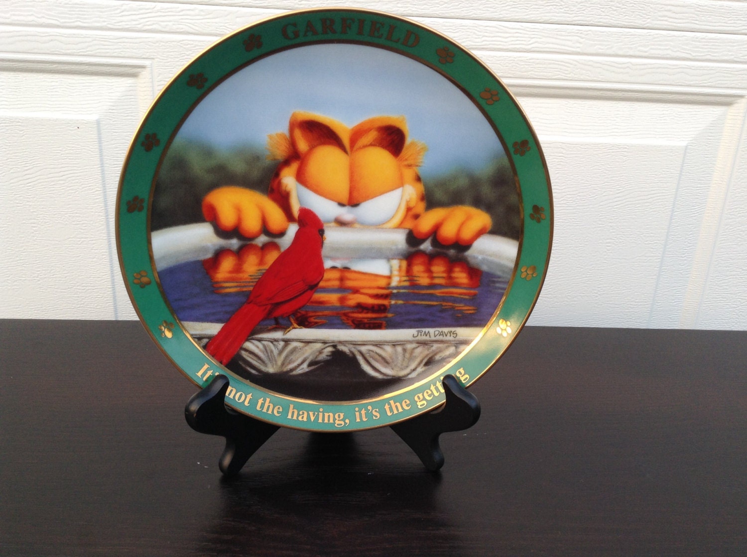 Vintage Danbury Mint Collector Plate entitled Garfield | Etsy