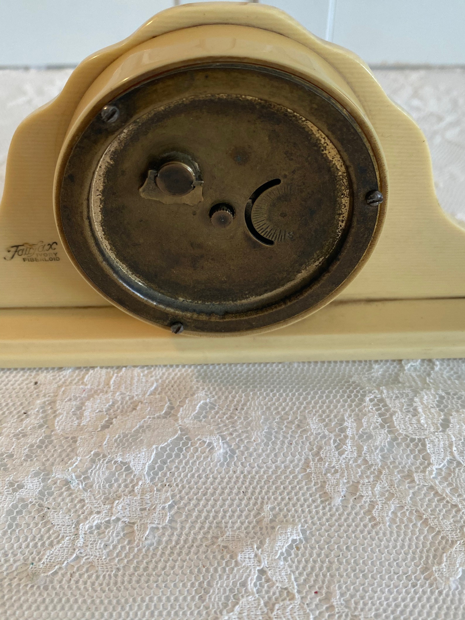 Vintage Celluloid Clock ~ Shelf Clock ~ Vanity Clock ~ Art Deco ~ Small ...