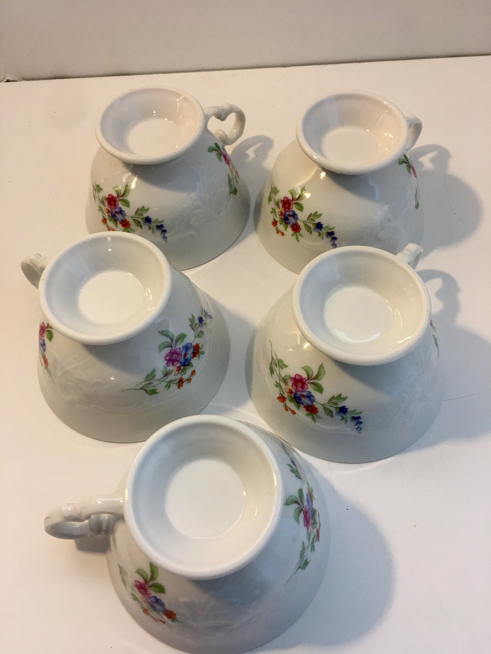 Royal Kent Collection Poland set of Five Cups White Blue - Etsy UK