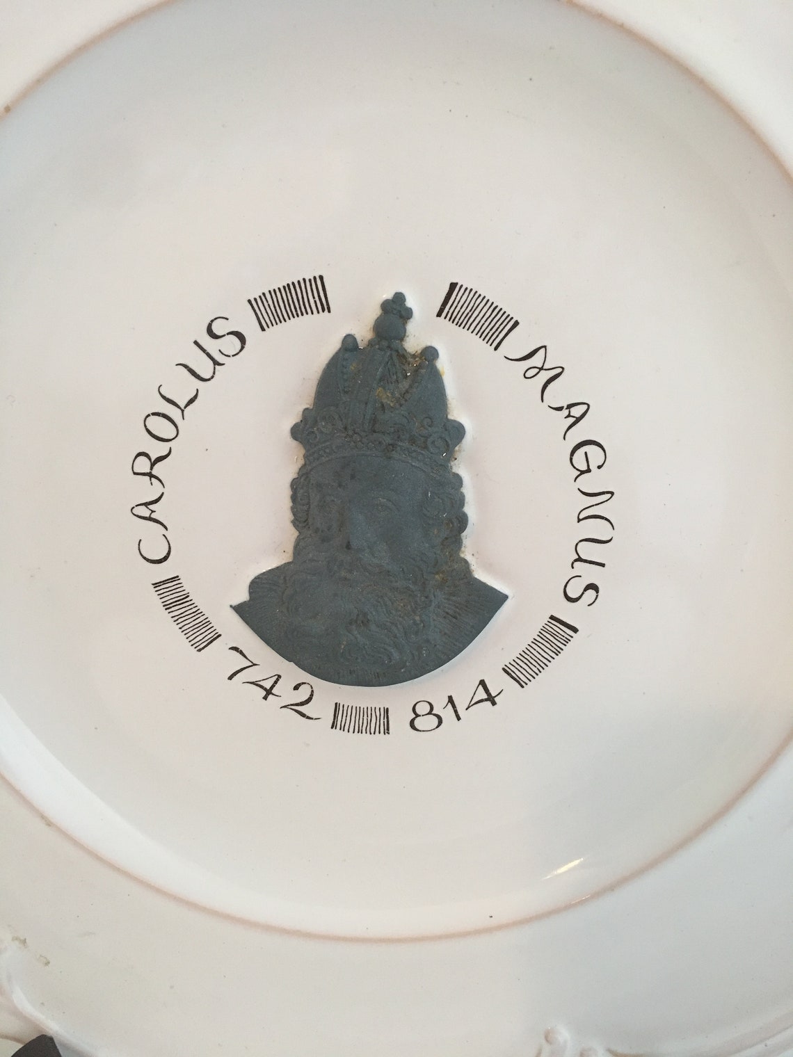 Decorative Plate Carolus Magnus Pierre Motton Paris - Etsy