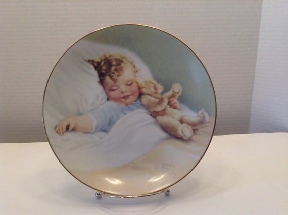 Pease Gutman Collector Plate Happy Dreams Bundle of Joy Plate | Etsy