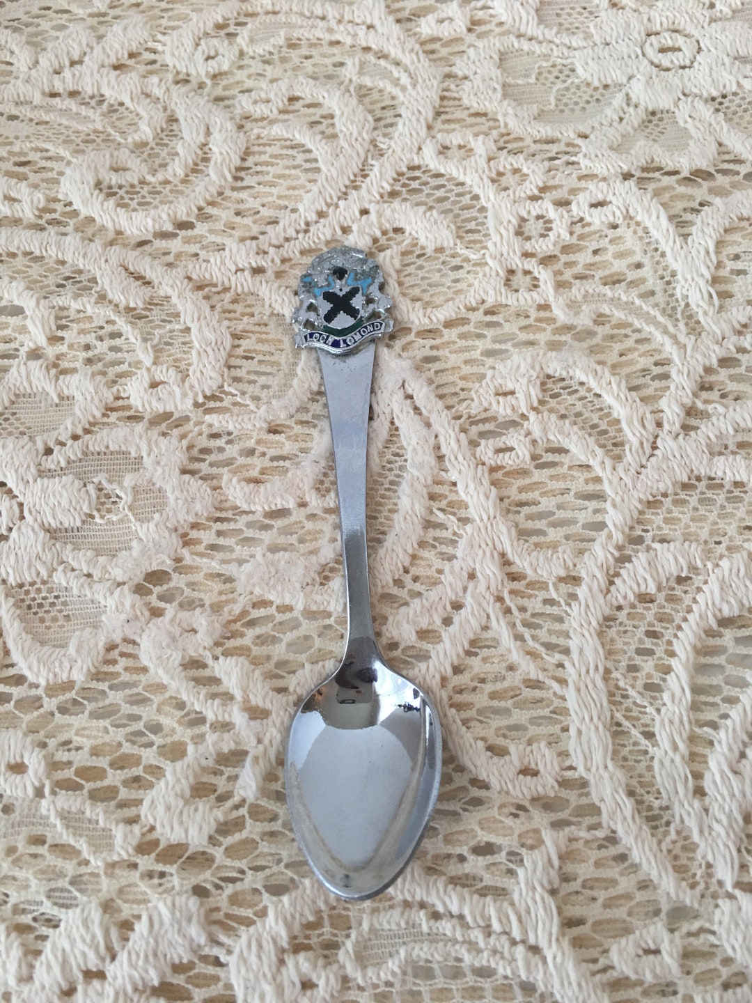 Vintage Collectible Spoon ~ Scottish Crest Loch Lomond ~ Lions and X on ...