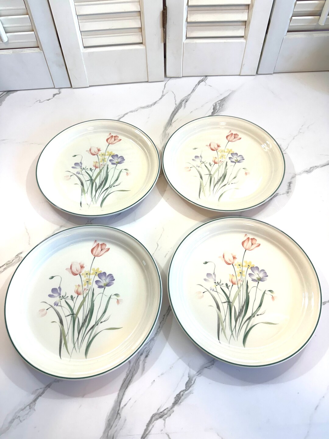 Vintage Noritake Keltcraft Ireland ~ Stepping High ~ Set of Four Salad ...