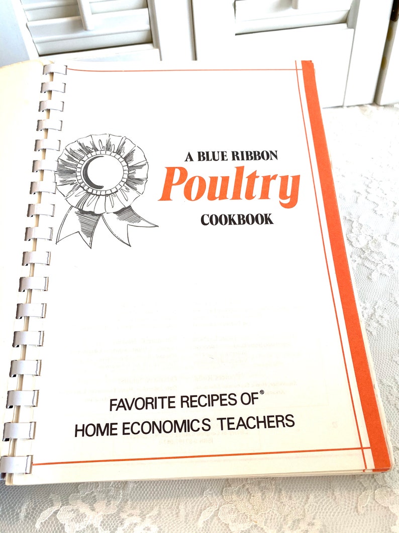 Vintage Cookbook Blue Ribbon Poultry Cookbook Favorite - Etsy