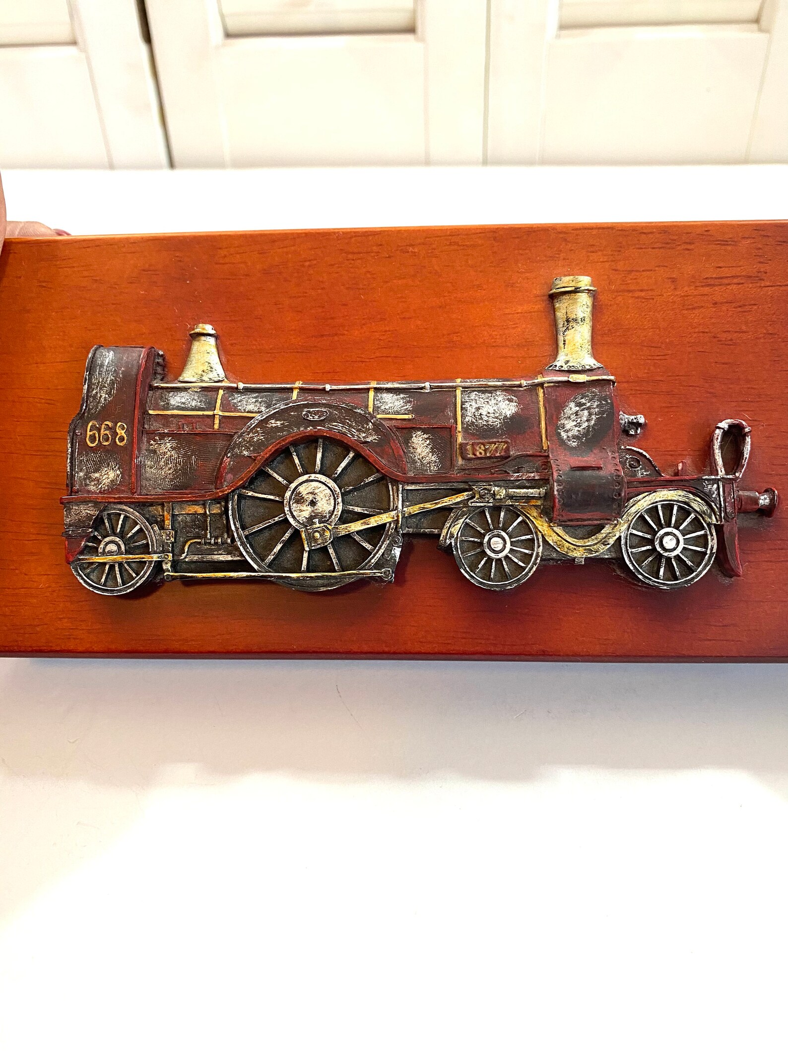 Vintage Desk Organizer Pen Holder Train Motif Central - Etsy