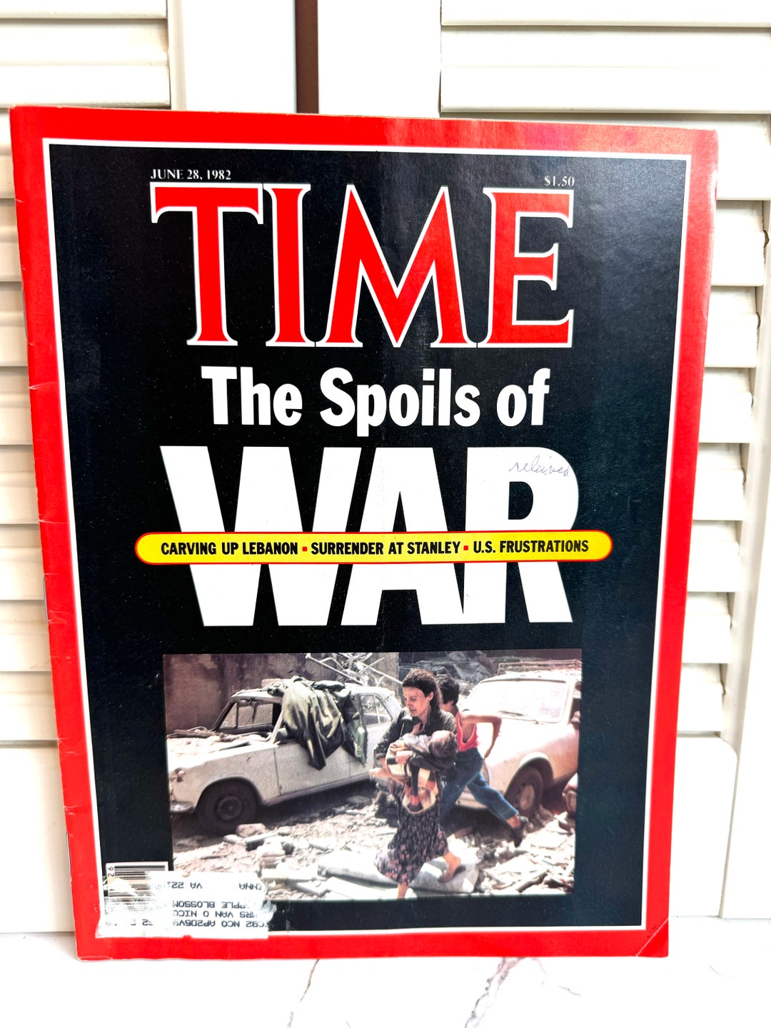 Vintage Time Magazine ~ June 28, 1982 ~ *shows a Little Wear and Tear ...