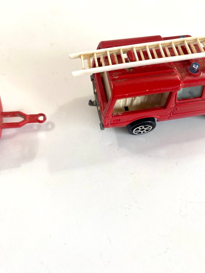 Vintage Collectible Die Cast Fire Dept Vehicle ~ Majorette Range Rover ...