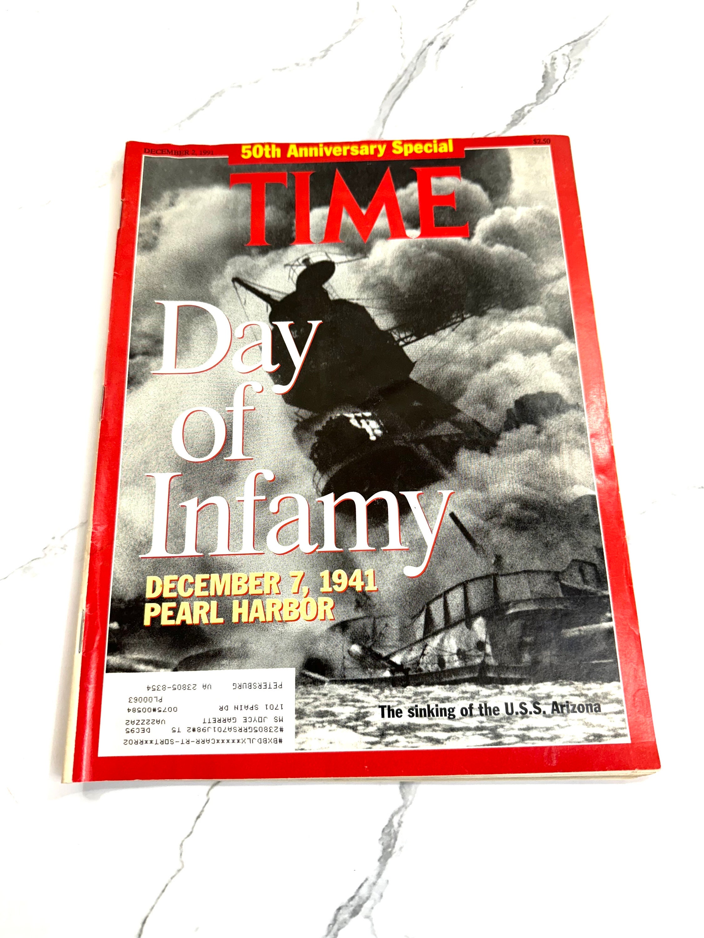 Vintage Time Magazine ~ December 2, 1991 *shows a Little Wear and Tear ...