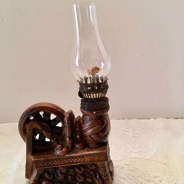 Spinning Wheel Lamp - Etsy