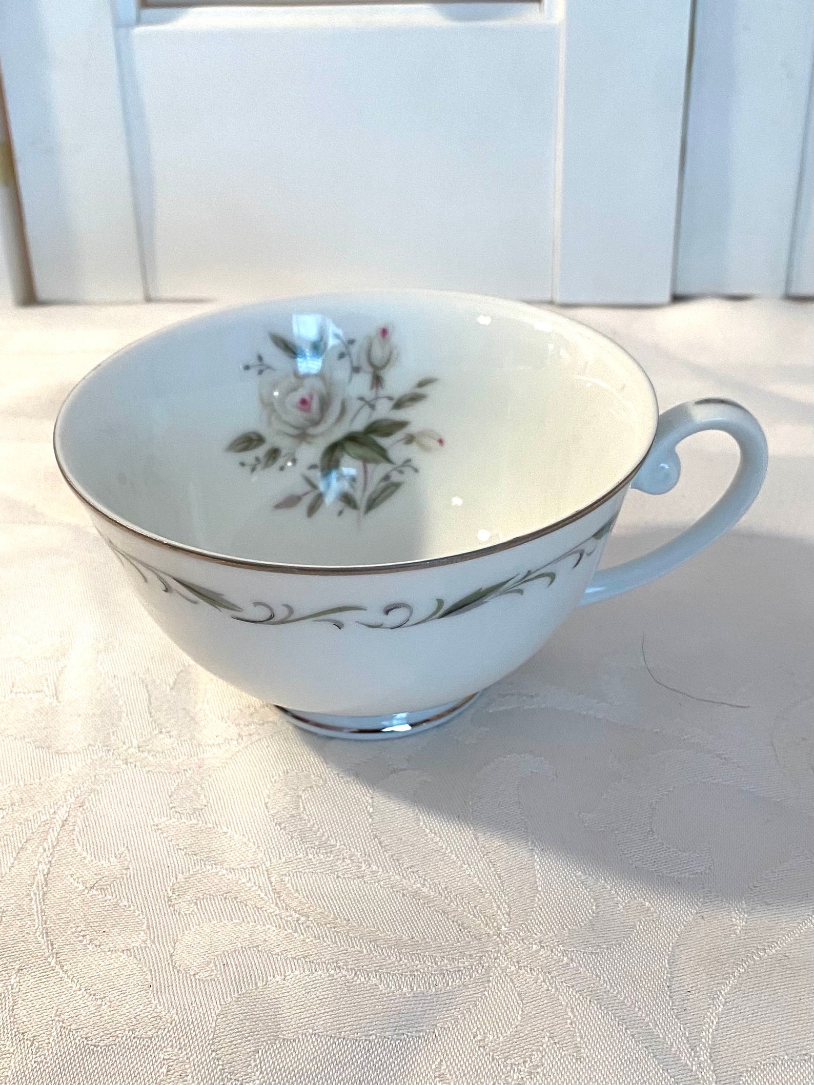 Vintage Diamond China Cups Set of Four Romance Pattern - Etsy
