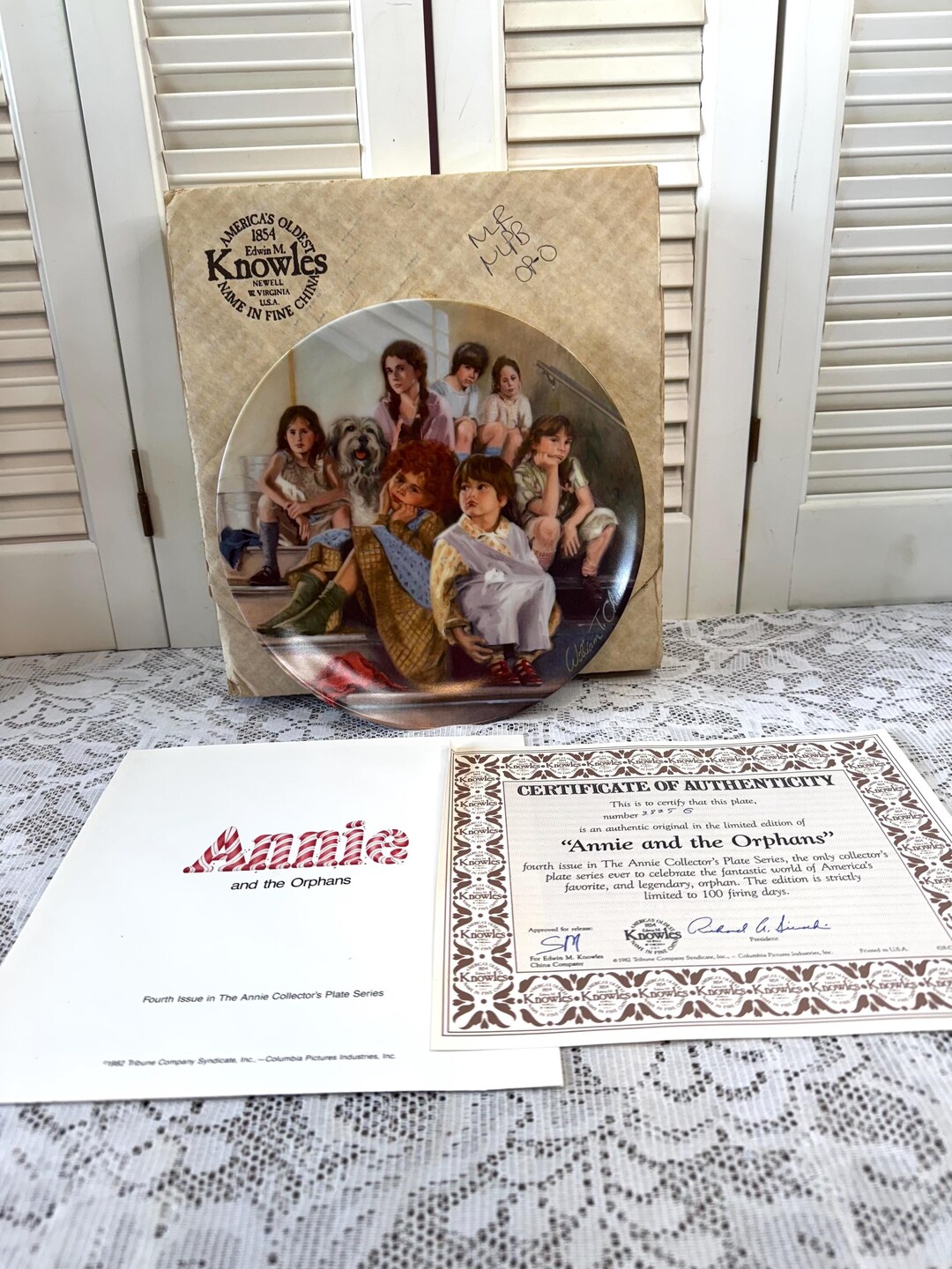 Vintage the Annie Collectors Plate Series Collectible Plate “annie and ...