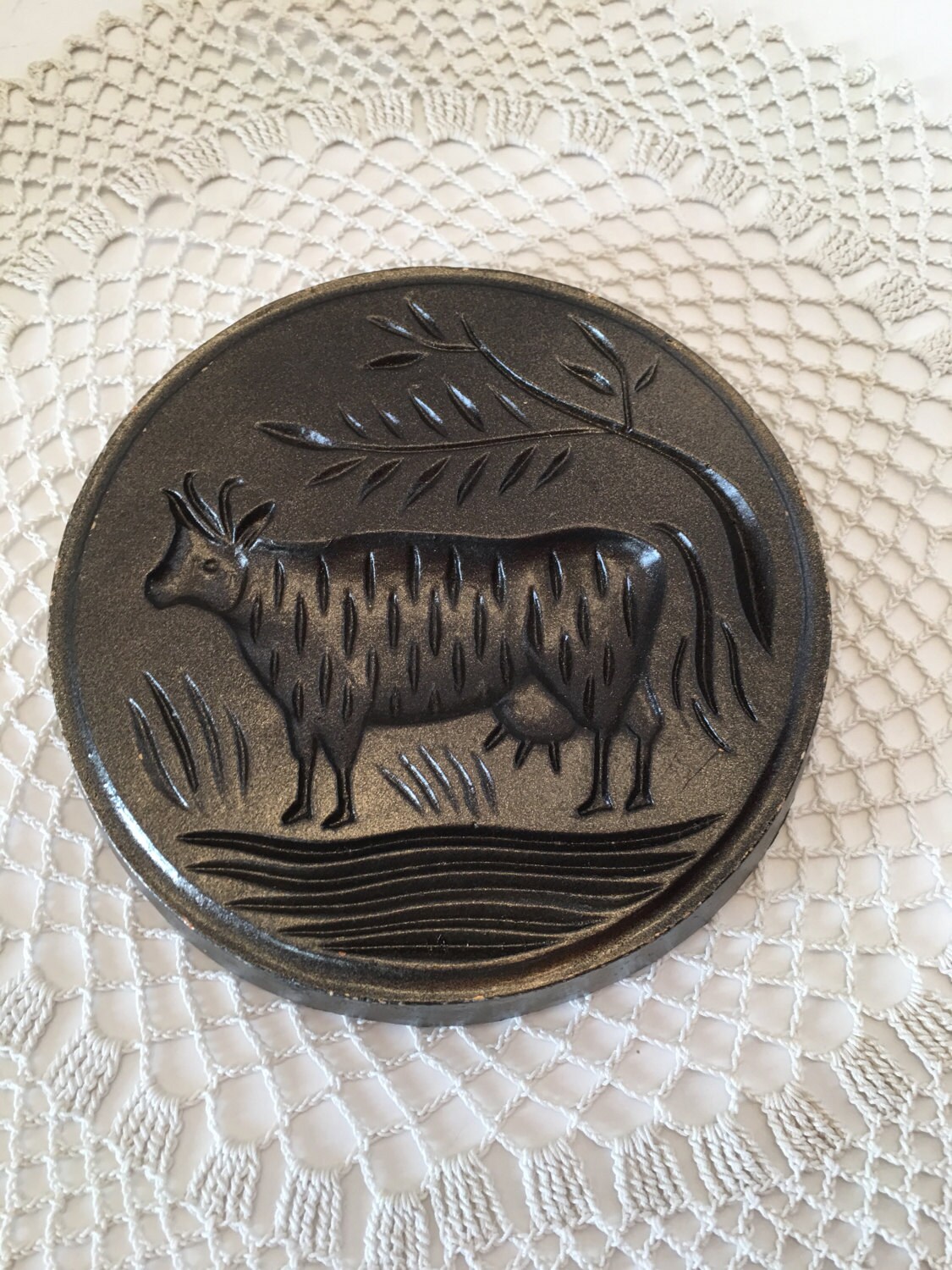 Sexton USA Pewter Wall Plaque ~ Steer ~ Metal Mold Plaque ~ Cow Plaque ...