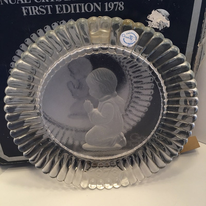 Crystal Glass Plate - Etsy