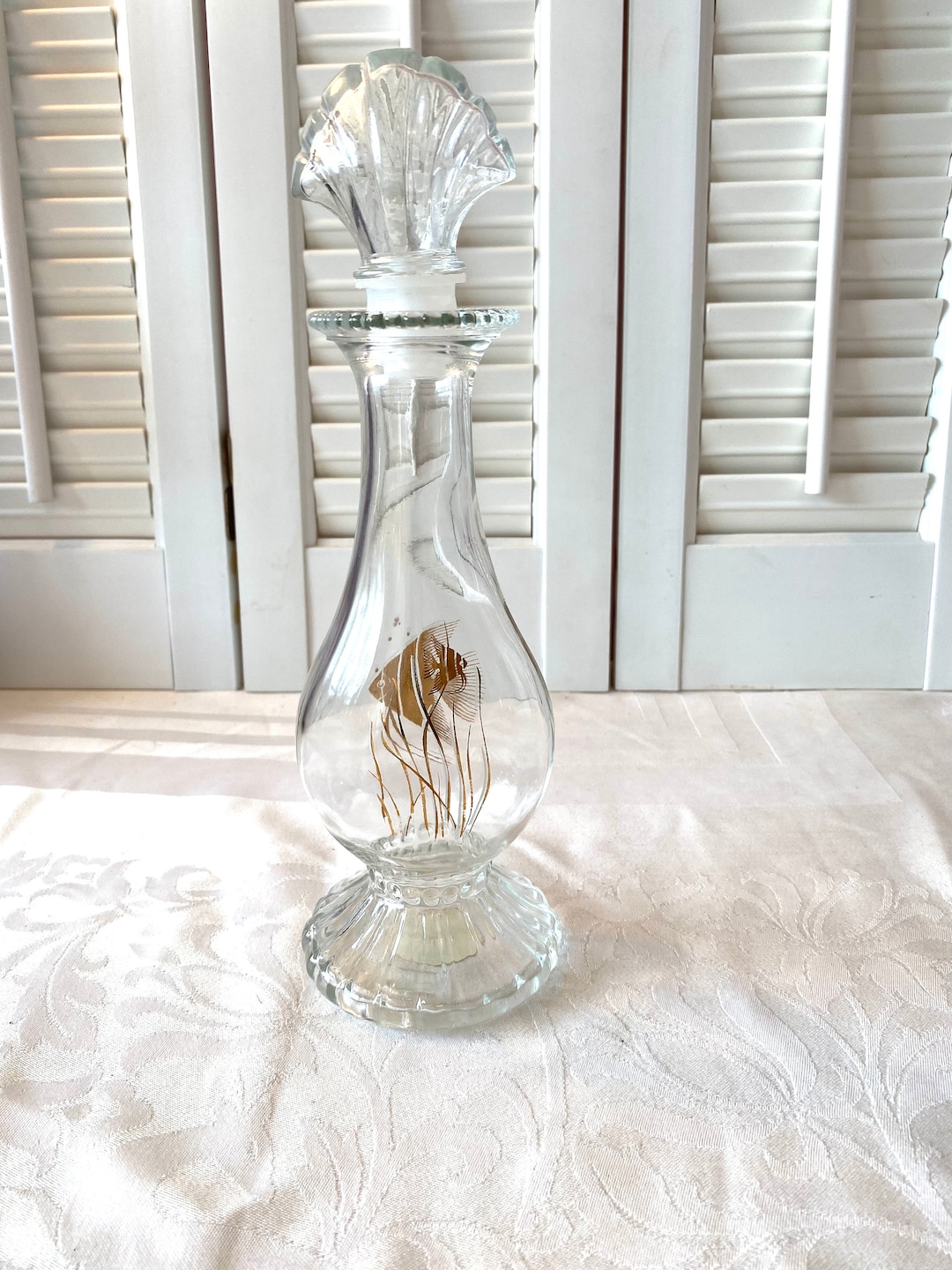 Vintage Avon Decanter ~ Sea Fantasy Bud Vase ~ Skin so Soft Bath Oil ...