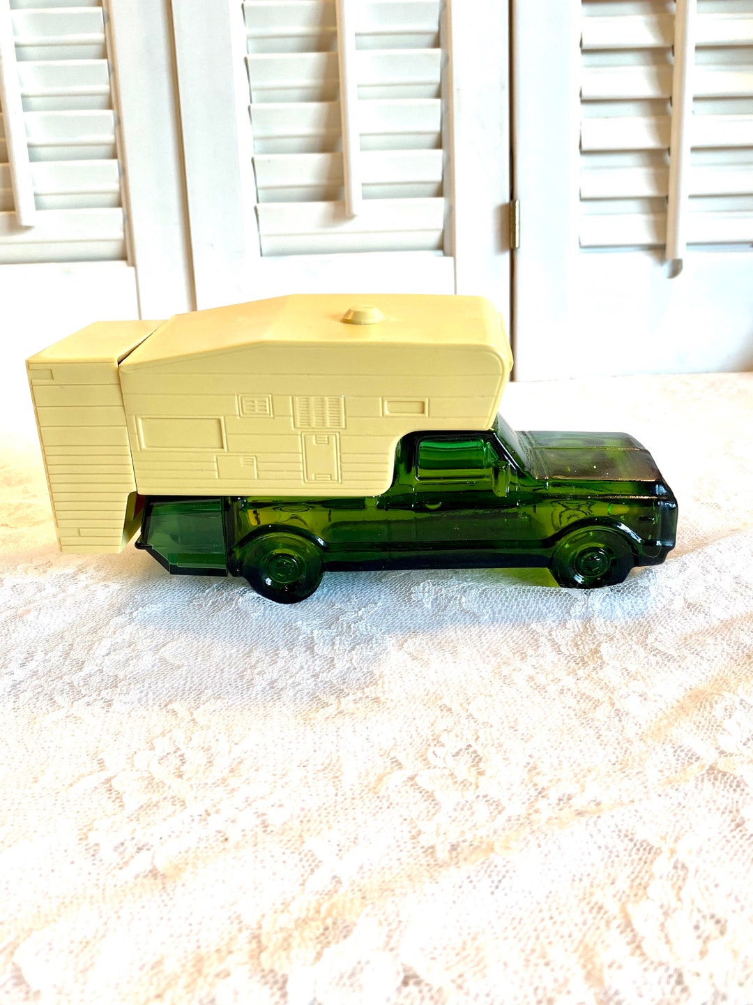 Vintage Avon Men’s Cologne Decanter~the Camper ~ Glass Bottle/plastic ...