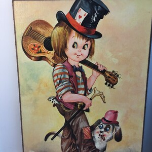 Vintage Italian Pictures ~ Mossimo ~ Big Eyes ~ Wall Art ~ Set of Two ...