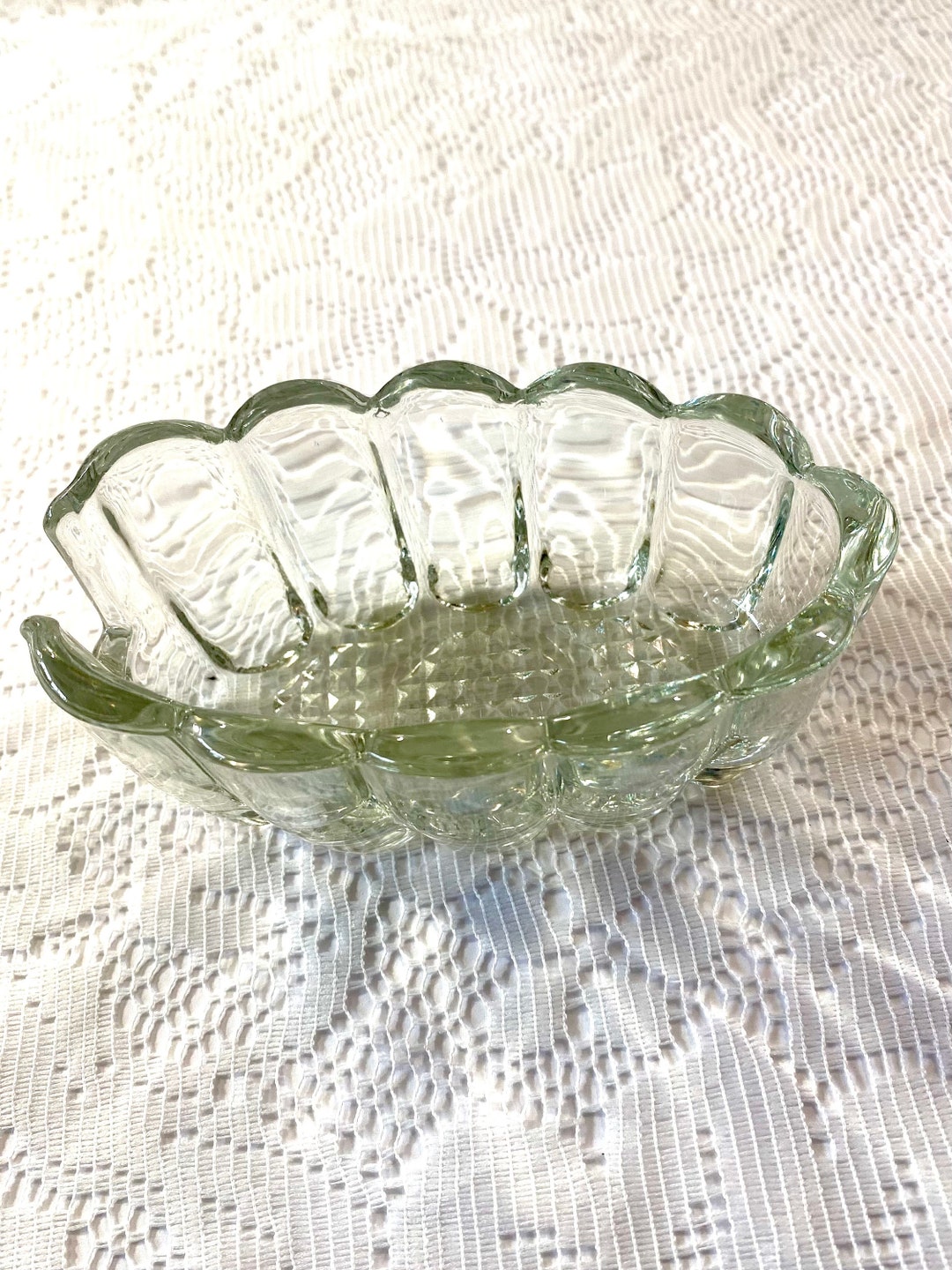 Vintage Princess House Spoon or Fork Holder ~ Ribbed Design ~ Clear ...