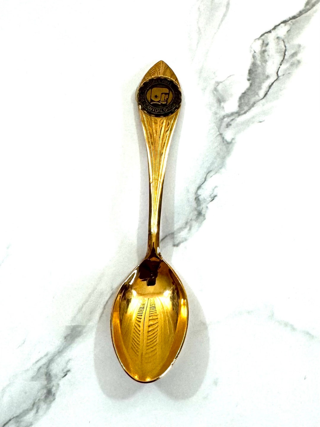Vintage Pro Football Hall of Fame Souvenir Spoon 4 1/2 Long Football ...